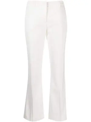 PT TORINO Flared Tailored Trousers - White