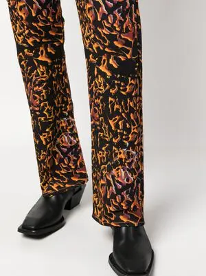 PALMER Abstract-print Straight-leg Trousers