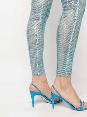 Giuseppe Di Morabito Metallic Fishnet Leggings