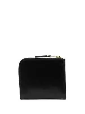 Comme Des Garçons Leather Zipped Wallet - Black