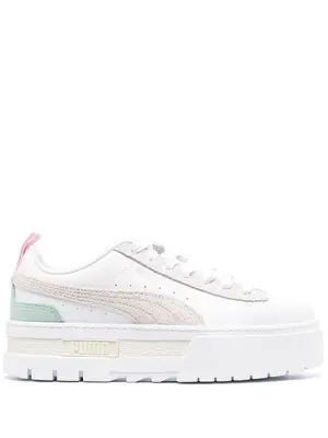 PUMA Mayze Mix Leather Sneakers - White