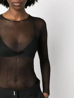 TOM FORD Semi-sheer Silk Top