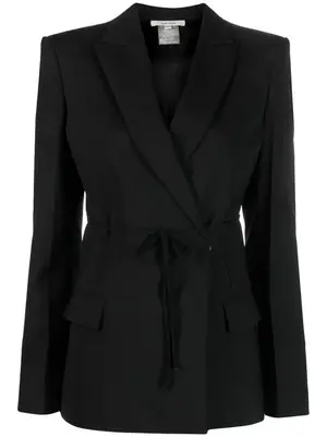 Nensi Dojaka Belted Outerwear For Women
