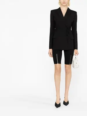 NENSI DOJAKA Belted Wool-blend Blazer