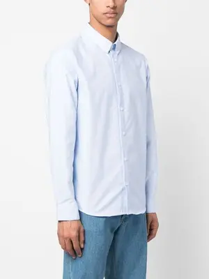 A.p.c. Logo-embroidered Button-down Shirt