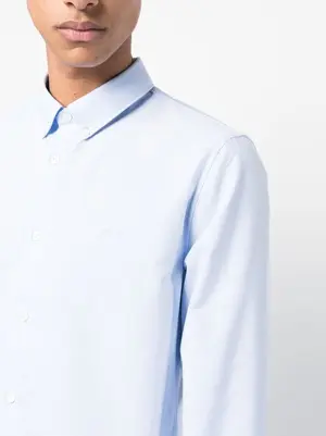 A.p.c. Logo-embroidered Button-down Shirt