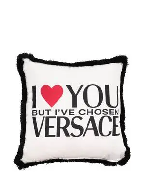 Versace I Love You But Print Cushion