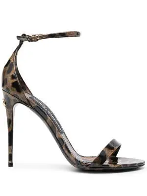 Dolce & Gabbana Leopard Print Stiletto Sandals