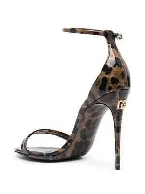 Dolce & Gabbana Leopard Print Stiletto Sandals