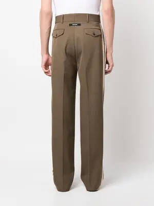 Palm Angels Tape-embellished Tailored Trousers