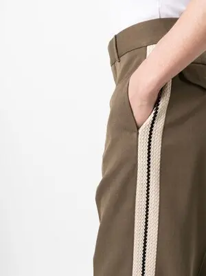 Palm Angels Tape-embellished Tailored Trousers