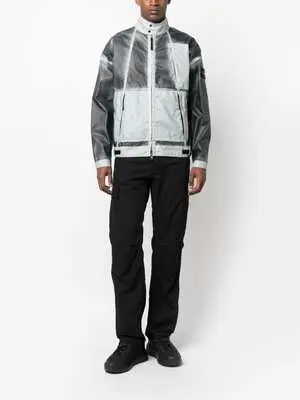 Stone Island Mussola Gommata-tc Hand-sprayed Windbreaker - Grey