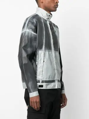 Stone Island Mussola Gommata-tc Hand-sprayed Windbreaker - Grey