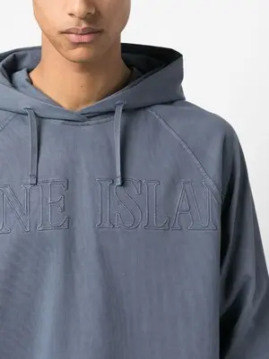 Stone Island Logo-print Cotton Hoodie