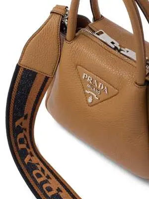 Prada Logo-embellished Leather Mini Bag