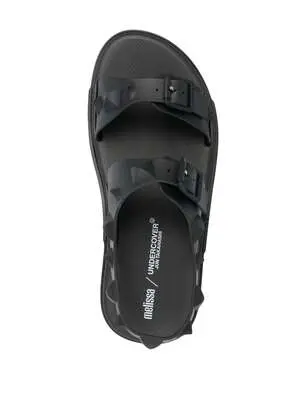 Melissa X Undercover Spike-studded Sandals - Black