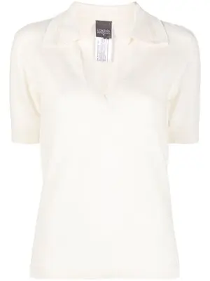Lorena Antoniazzi Short-sleeve Knitted Polo Shirt