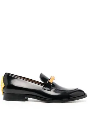 Casablanca Bamboo-detail Leather Loafers
