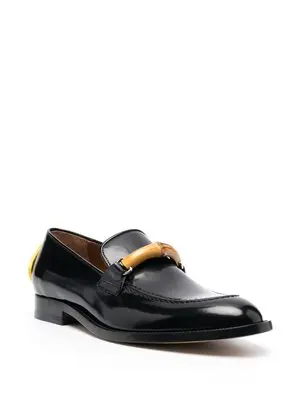 Casablanca Bamboo-detail Leather Loafers