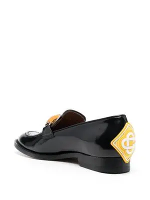 Casablanca Bamboo-detail Leather Loafers