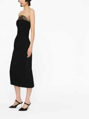 GENNY Sequin-embellished Midi Dress