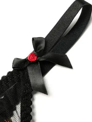 Agent Provocateur Heart-embroidered Thong