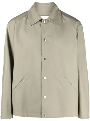 JIL SANDER Logo-print Cotton Shirt Jacket