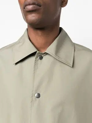 JIL SANDER Logo-print Cotton Shirt Jacket