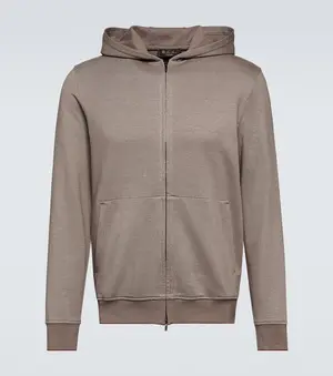 Loro Piana Cairns Cotton And Linen Hoodie