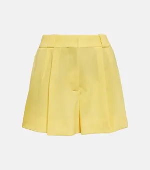 BLAZÉ MILANO Selle Virgin Wool Shorts - Yellow