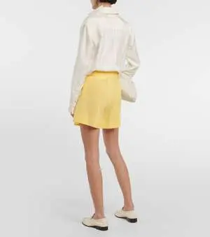 BLAZÉ MILANO Selle Virgin Wool Shorts - Yellow
