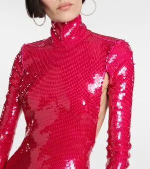 LAQUAN SMITH Sequined Minidress