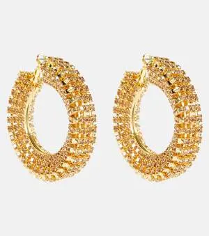 Magda Butrym Crystal-embellished Hoop Earrings - Gold