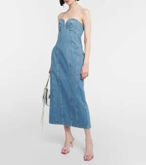 Magda Butrym Denim Midi Dress