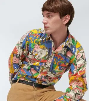 ERL Printed Cotton Shirt - Multicoloured