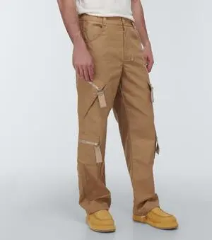 Jacquemus Le Cargo Cotton Trousers - Beige