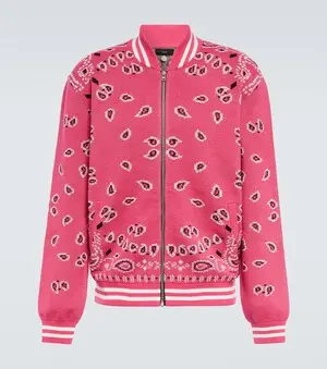 Alanui Bandana Jacquard Bomber Jacket