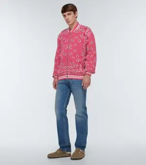 Alanui Bandana Jacquard Bomber Jacket