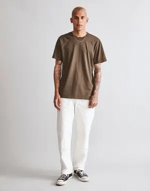 Madewell Garment-dyed Allday Crewneck Tee - Dried Olive