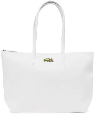 Lacoste Lacoste White Stranger Things Shopping Tote - M11 Blc Croco Strang