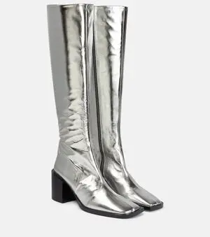 JIL SANDER Leather Knee-high Boots