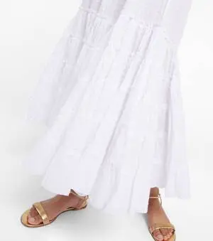 Poupette St Barth Soledad Midi Dress - White