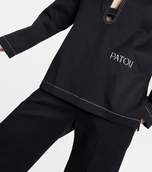 PATOU Logo Cotton Top