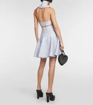 Alaïa Ribbed-knit Crop Top - Blue