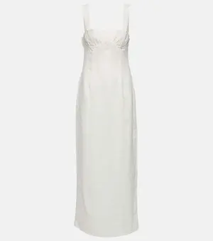 SIR. Bettina Linen Midi Dress