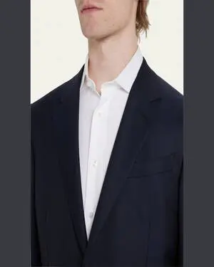 Zegna 15milmil15 Micro-check Wool Suit - Navy Solid