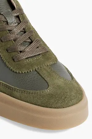 Iris & Ink Gina Leather And Suede Sneakers