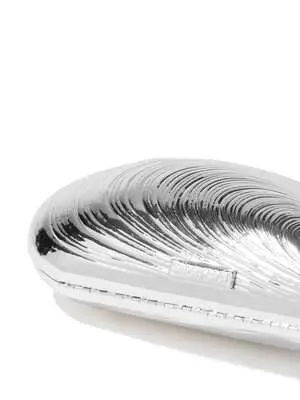 Simkhai Bridget Shell-shaped Clutch - Silver