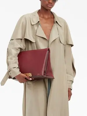 Victoria Beckham Jumbo-chain Leather Pouch