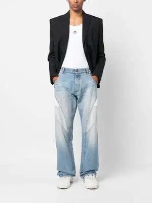 Balmain Exposed-pocket Cotton Jeans